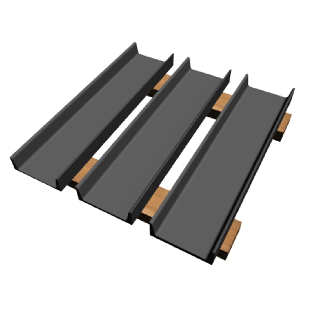 C6 Channel Steel 3ds