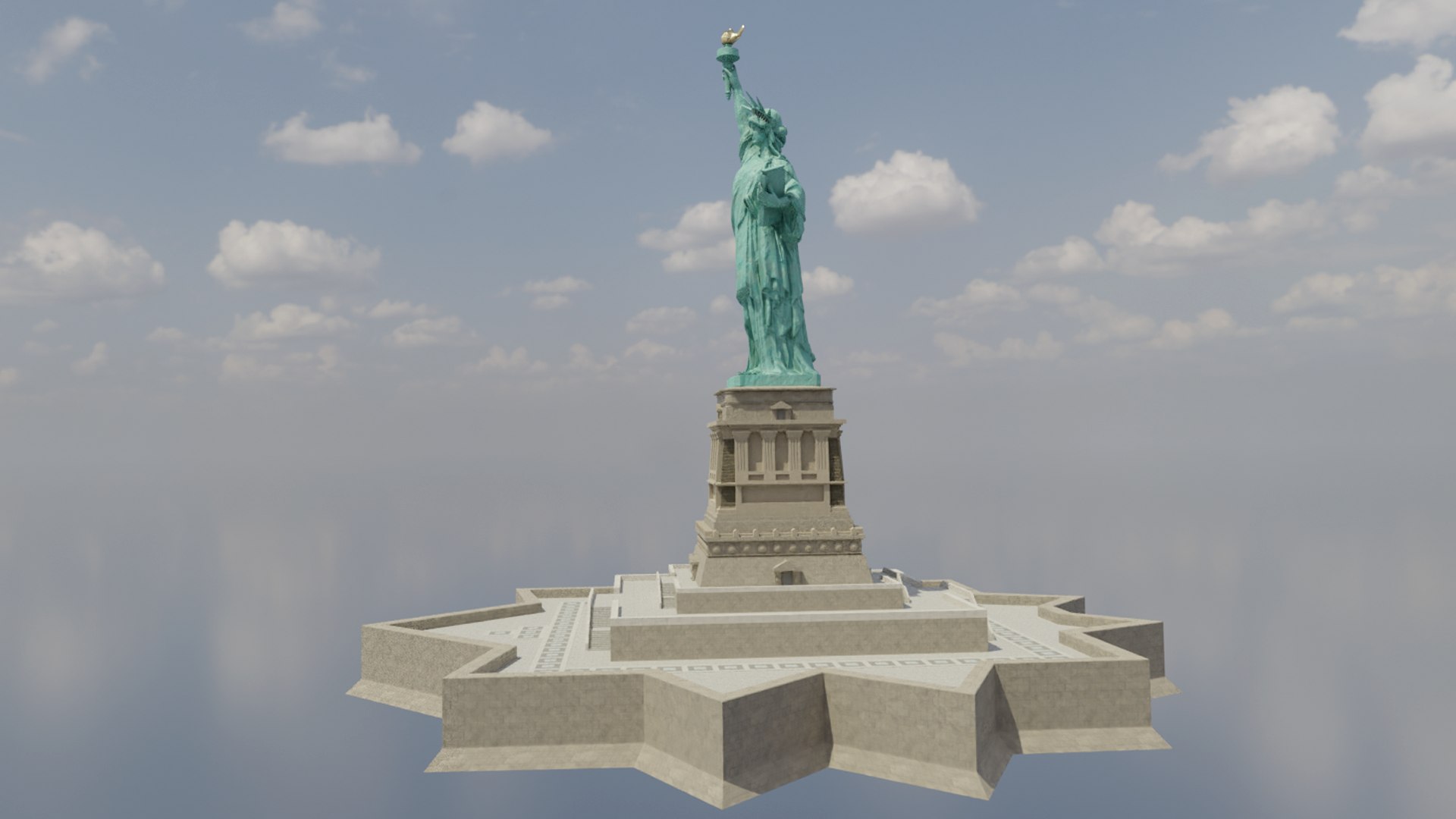3D Statue Of Liberty Model - TurboSquid 2204085
