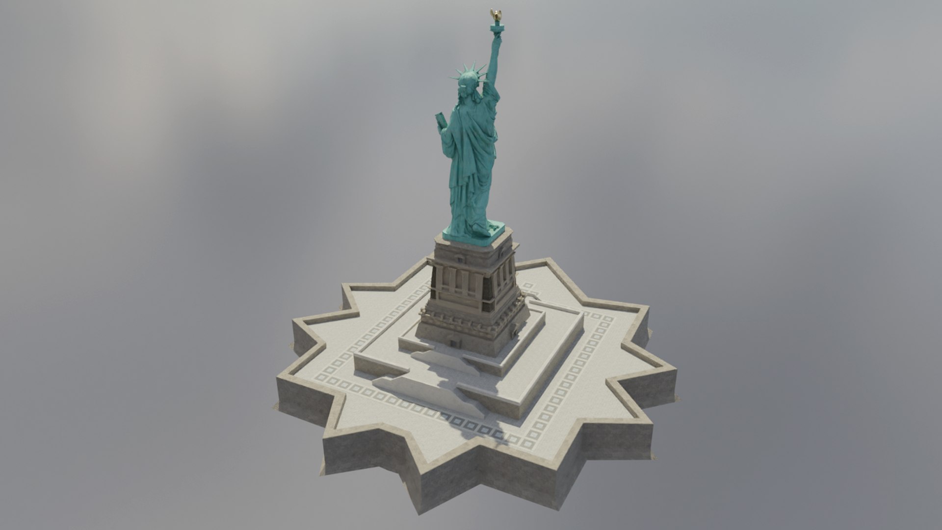 3D Statue Of Liberty Model - TurboSquid 2204085