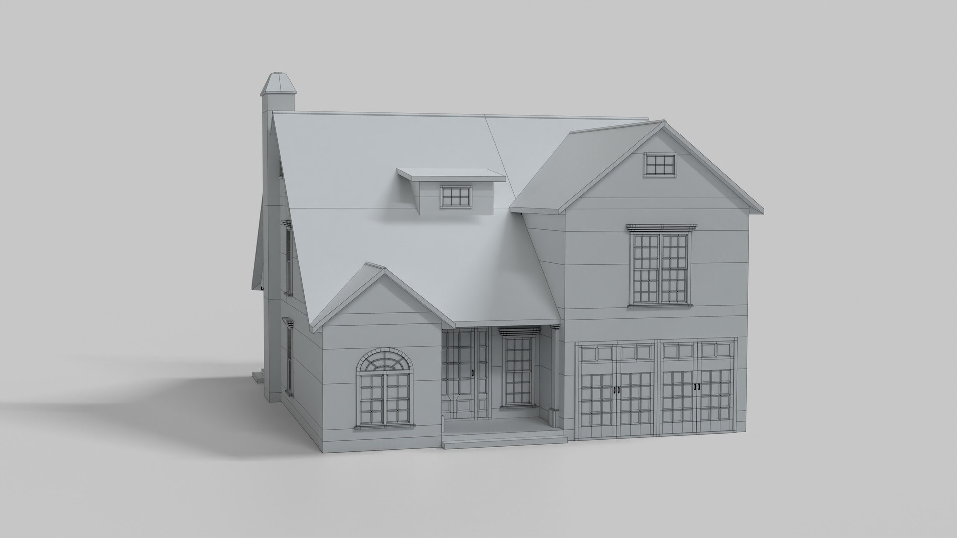 Neighborhood House 04T3 3D Model - TurboSquid 2212602
