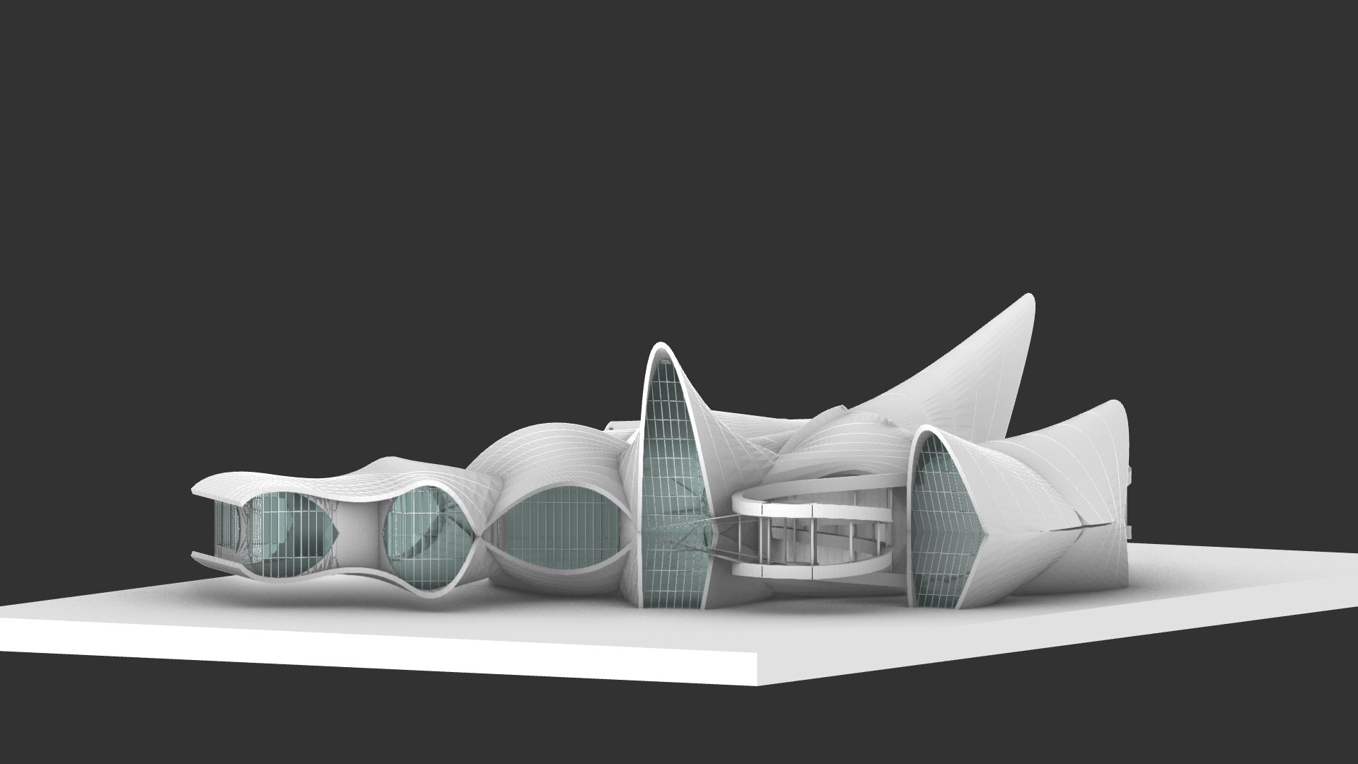 3D Organic Building Concept - TurboSquid 2024539