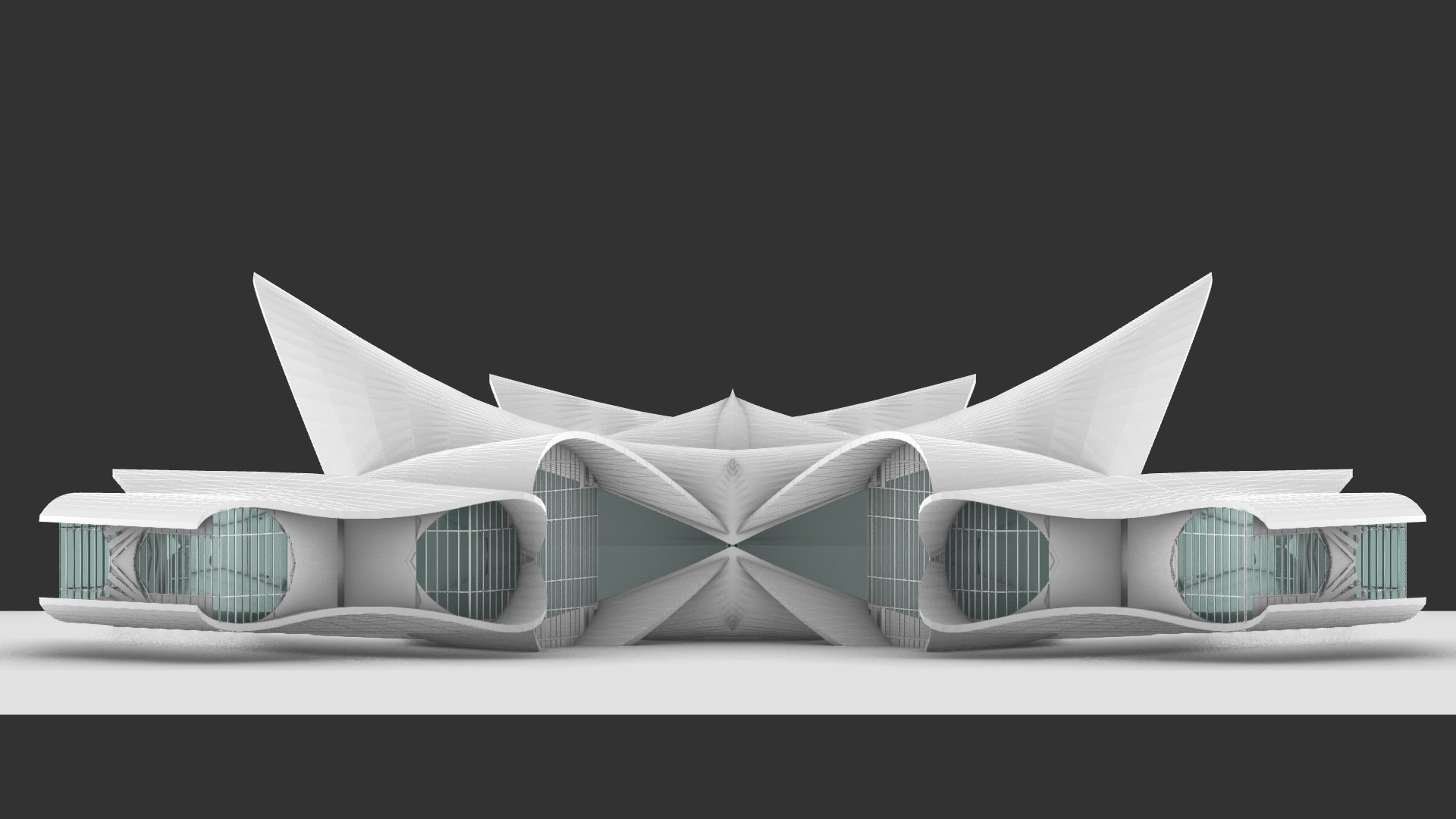 3D Organic Building Concept - TurboSquid 2024539