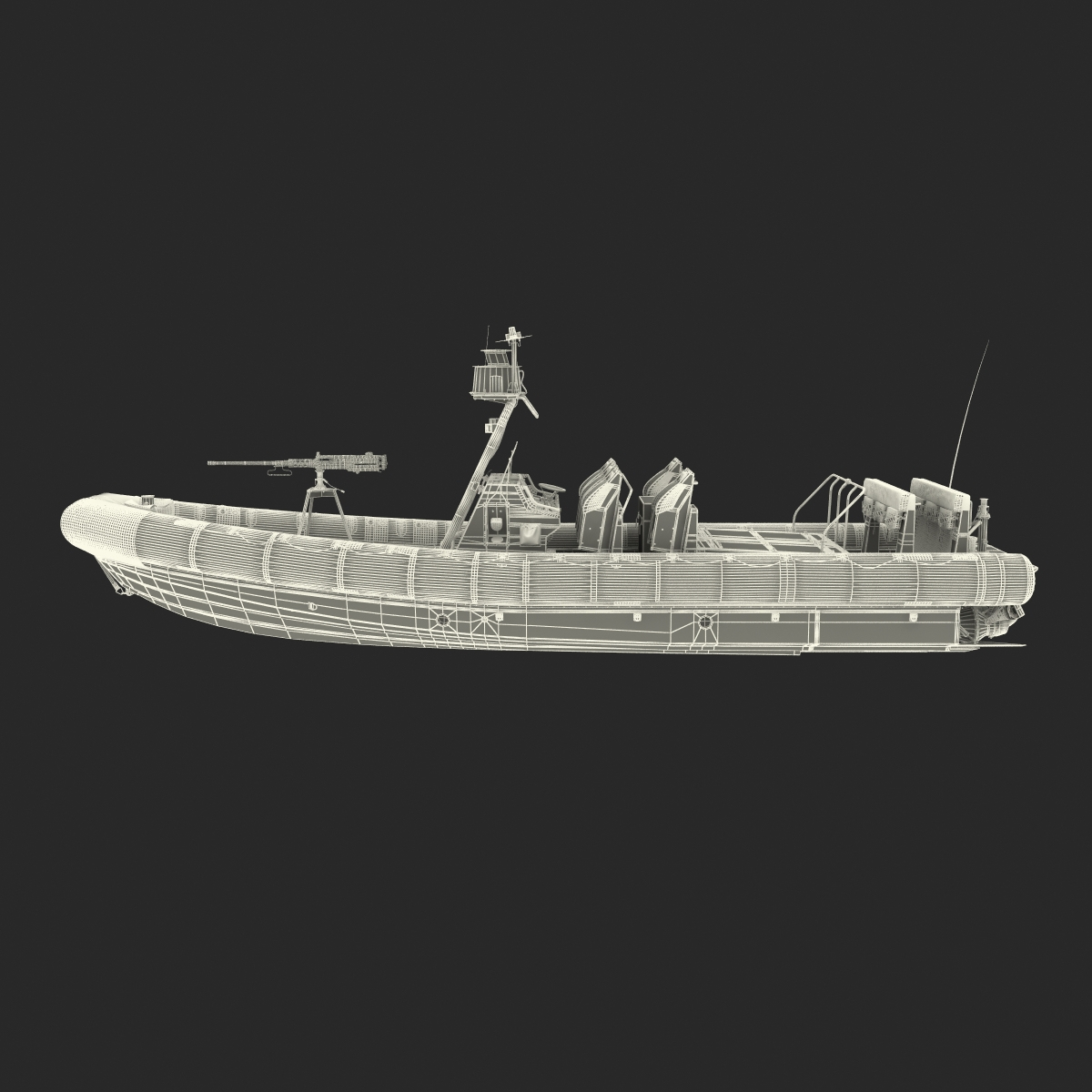naval special warfare rigid 3d model