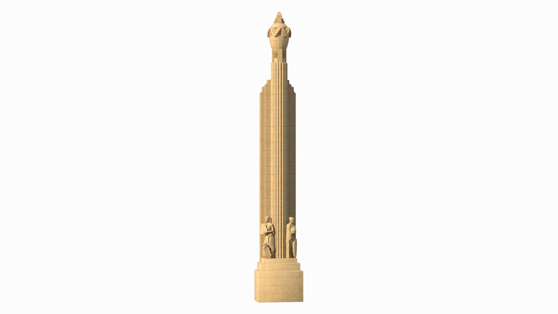 3D Hearst Towers Column with Statues model - TurboSquid 2134054