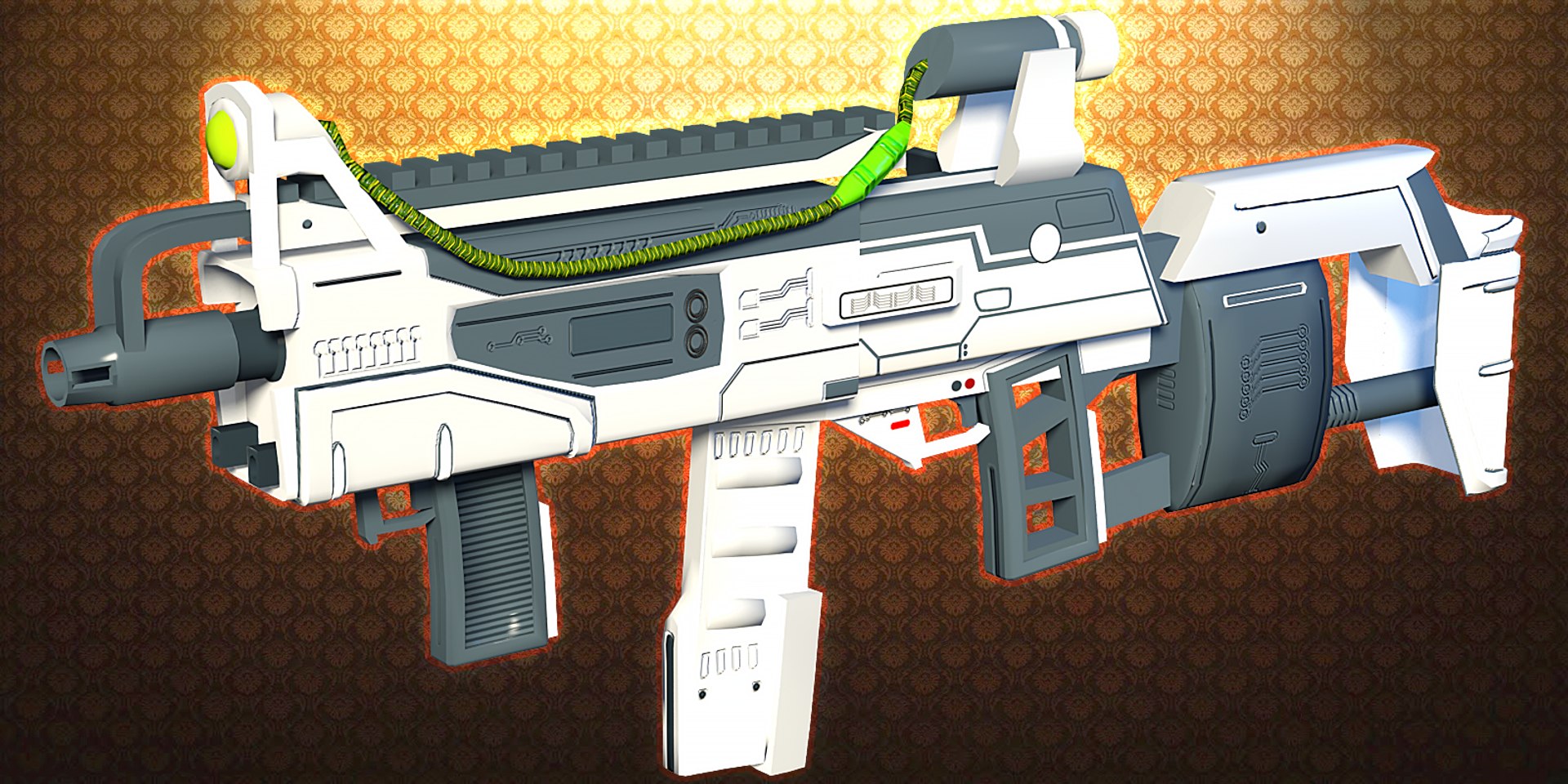 Futuristic Assault Rifle Model - TurboSquid 1407490