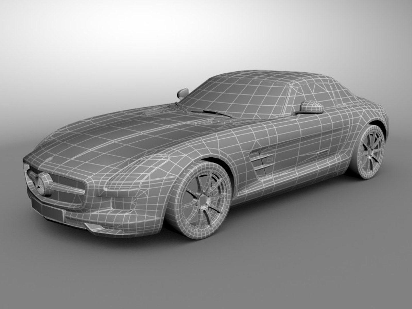 3d mercedes benz sls amg