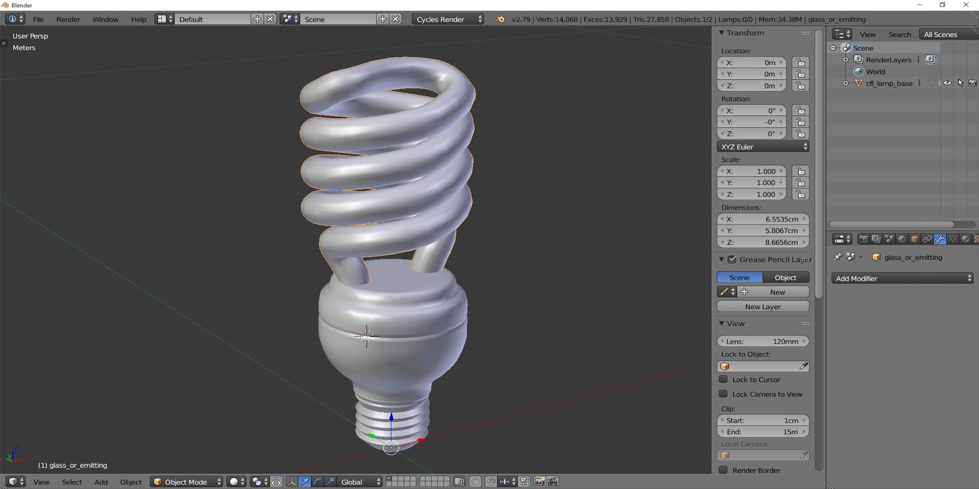 3D model light bulb cfl - TurboSquid 1683849