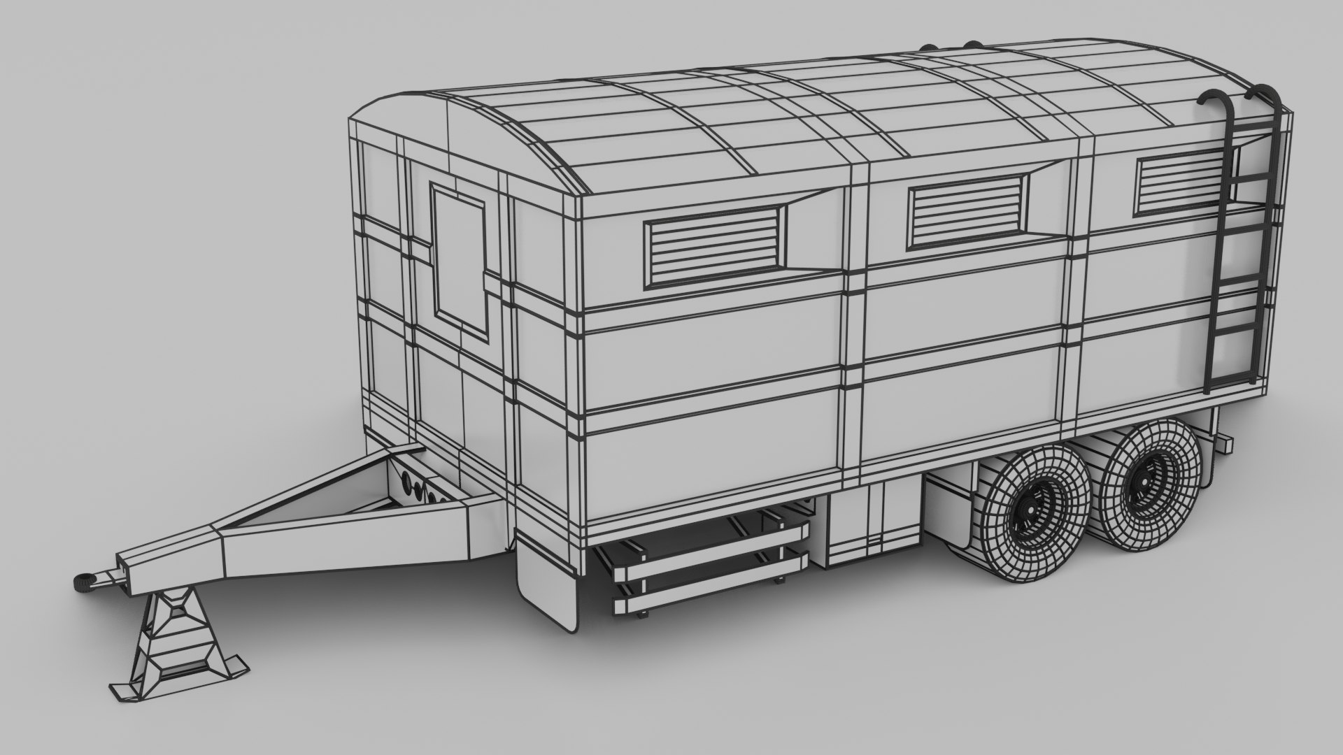 3D Agricultural Trailer Low-poly 3D Model - TurboSquid 1864917