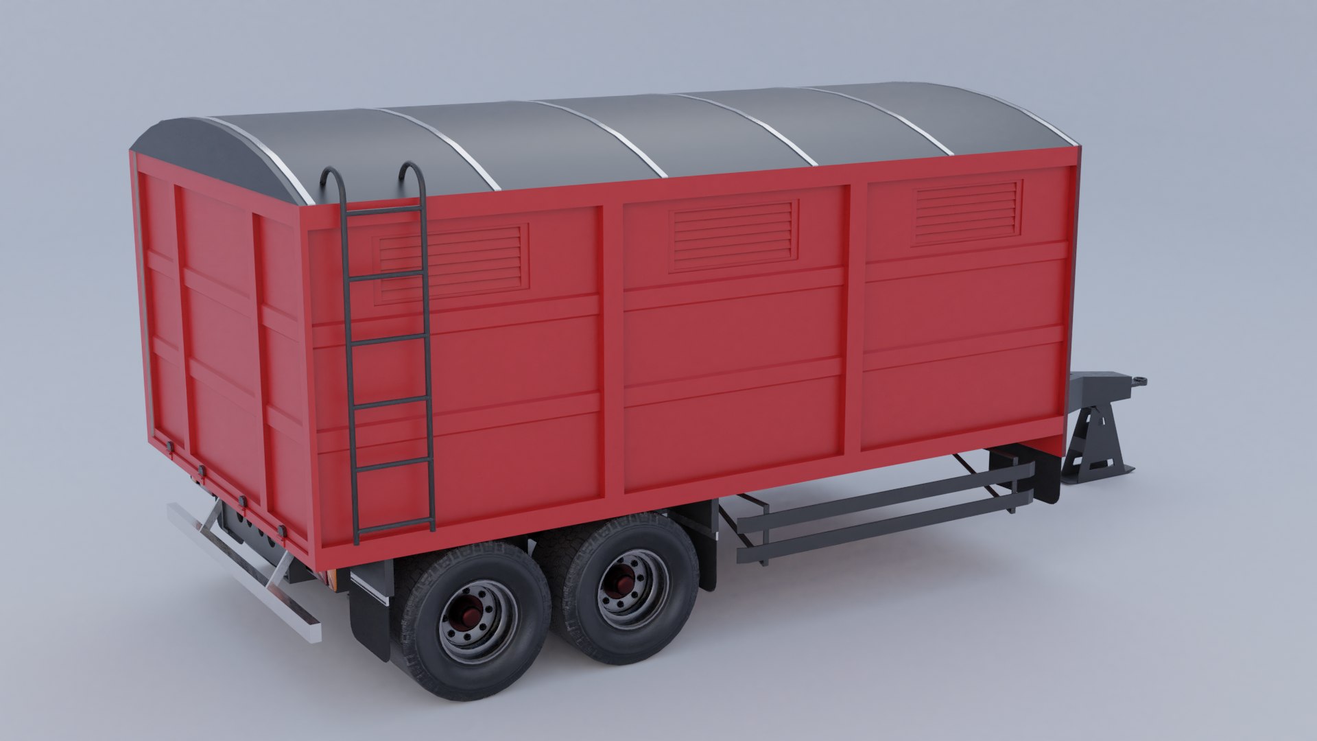 3D Agricultural Trailer Low-poly 3D Model - TurboSquid 1864917