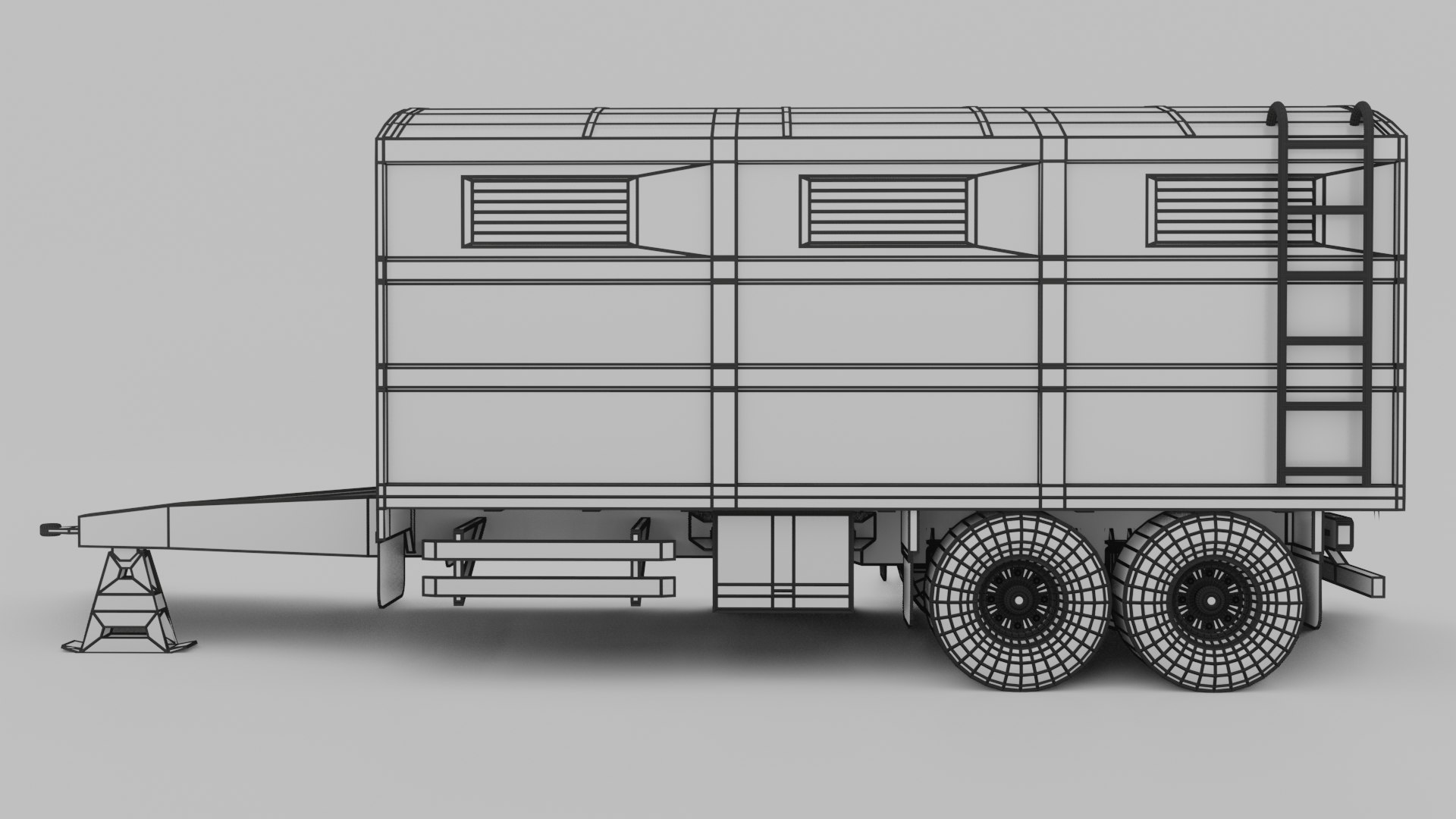 3D Agricultural Trailer Low-poly 3D Model - TurboSquid 1864917