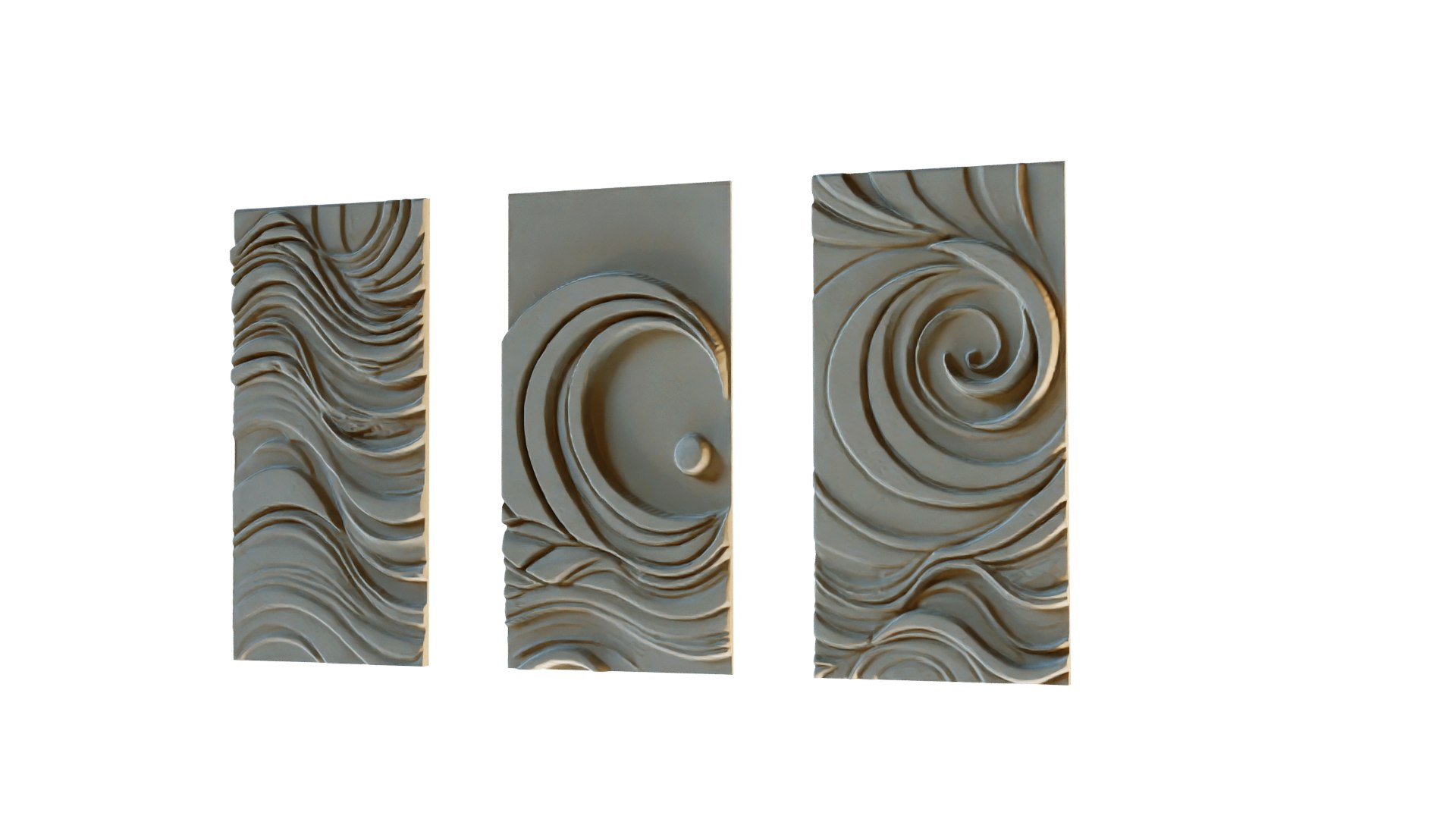 Mural Decor Set Wall Panel 31 3D Model - TurboSquid 2184810