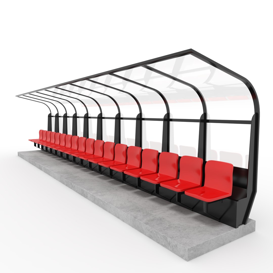 3D Soccer Bench 01 - TurboSquid 2363467