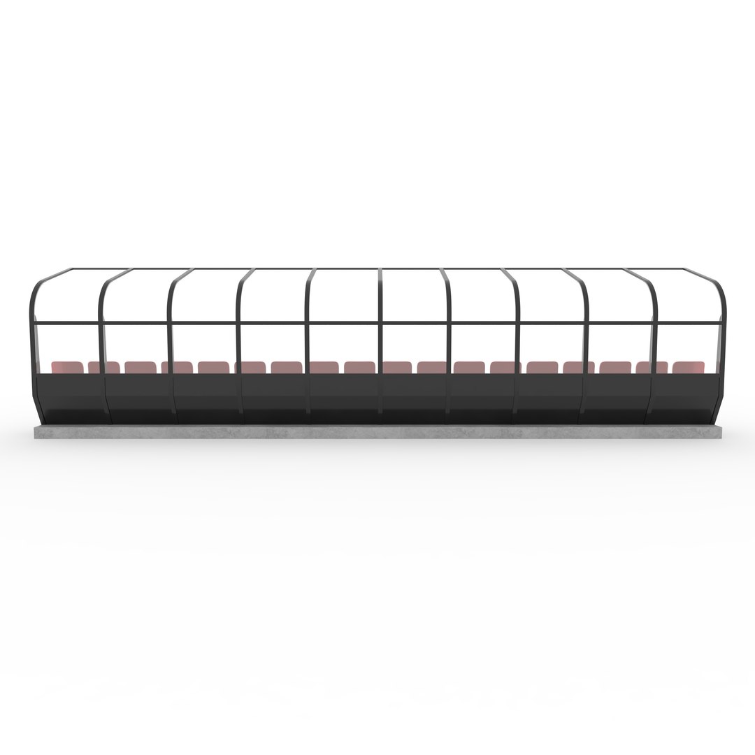 3D Soccer Bench 01 - TurboSquid 2363467