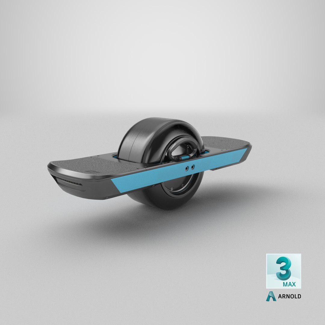 3D Blue Unicycle Electric Skate - TurboSquid 2045808