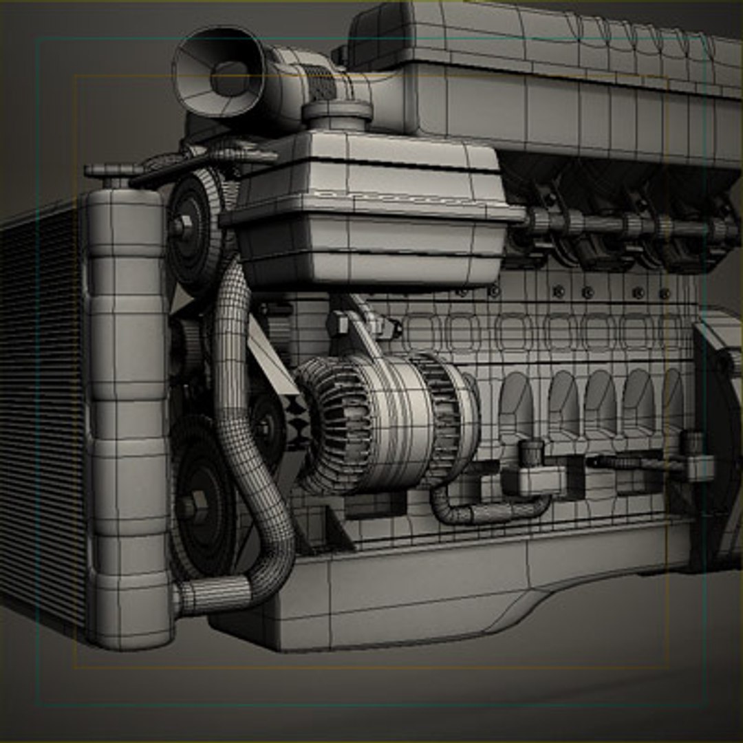 3d Model Of R4 Engine