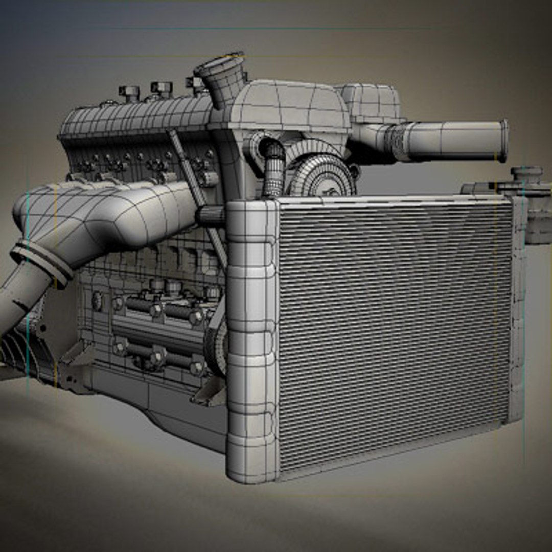 3d Model Of R4 Engine