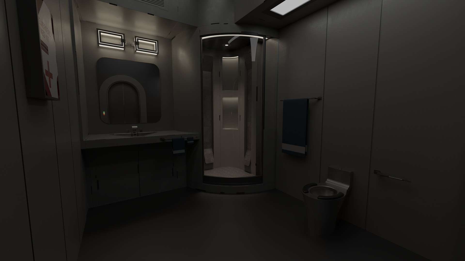 Blenderjunky Sci Fi Crew Quarters Assets Blender 3 3D Model ...