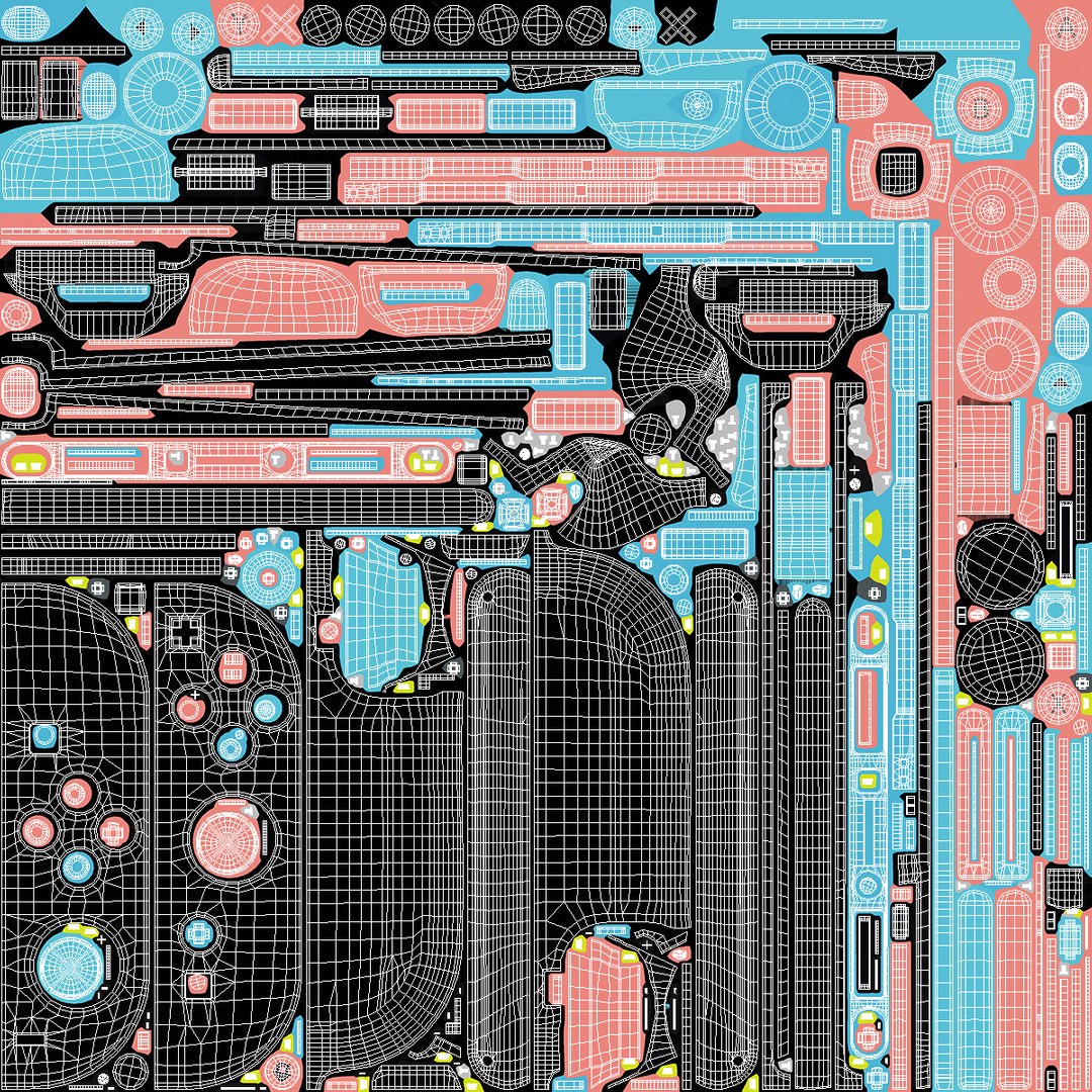Color Controllers Nintendo Switch 2 3D Model - TurboSquid 2399419