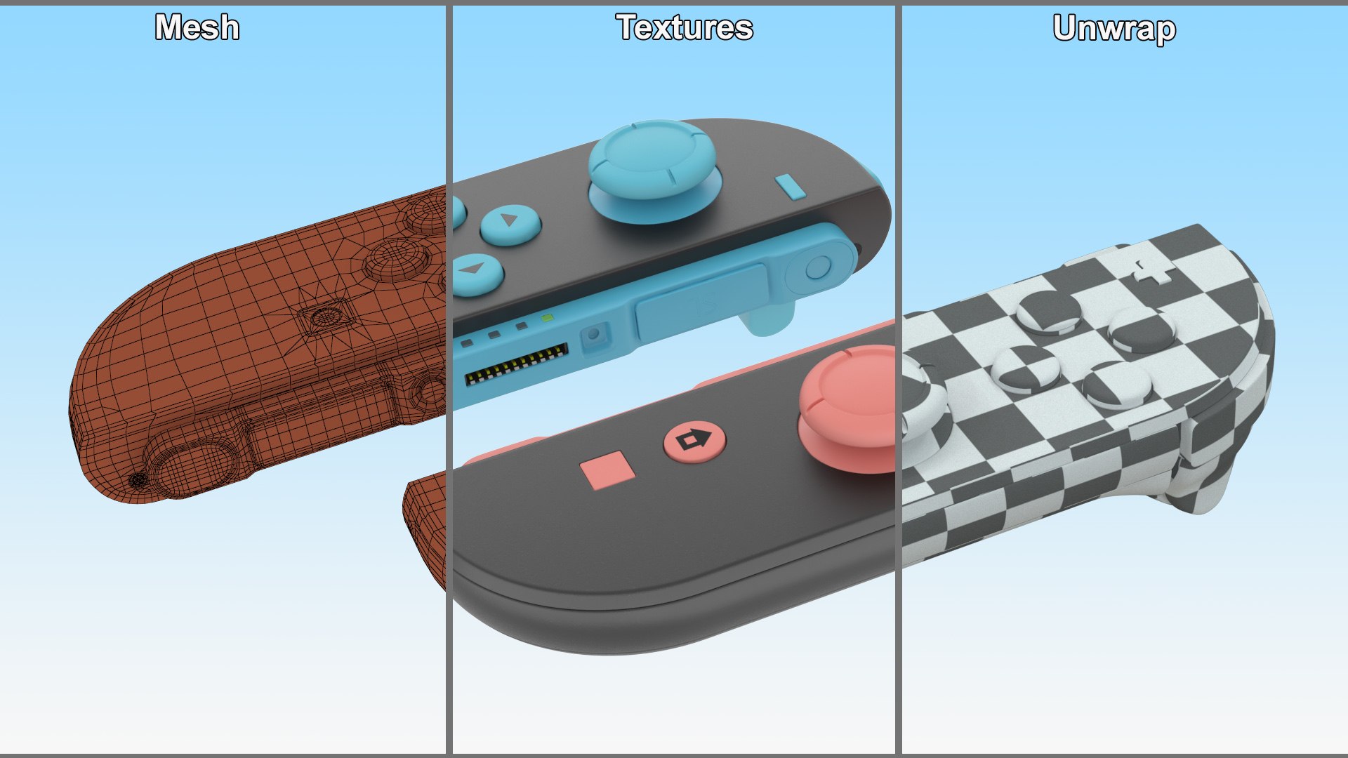 Color Controllers Nintendo Switch 2 3D Model - TurboSquid 2399419