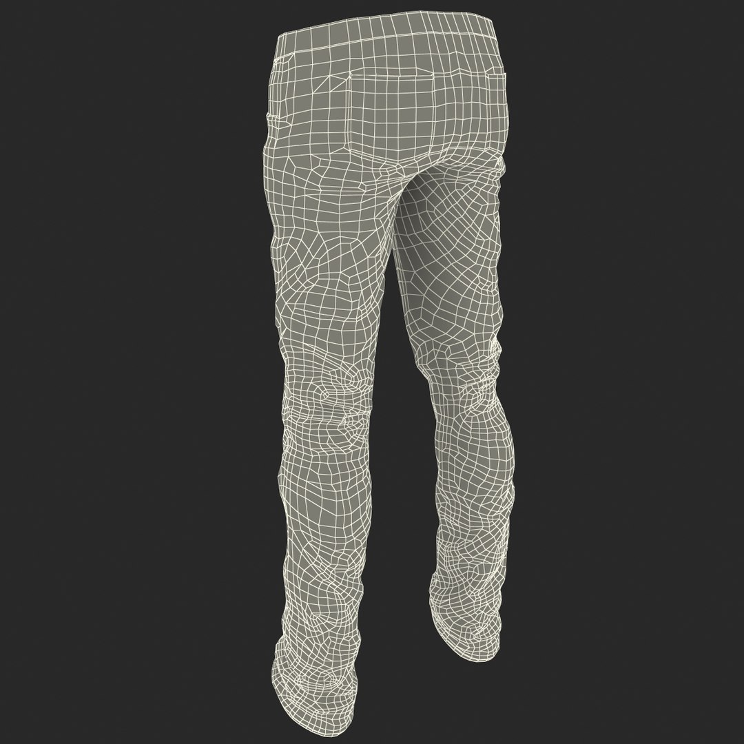 jeans pants 3d model