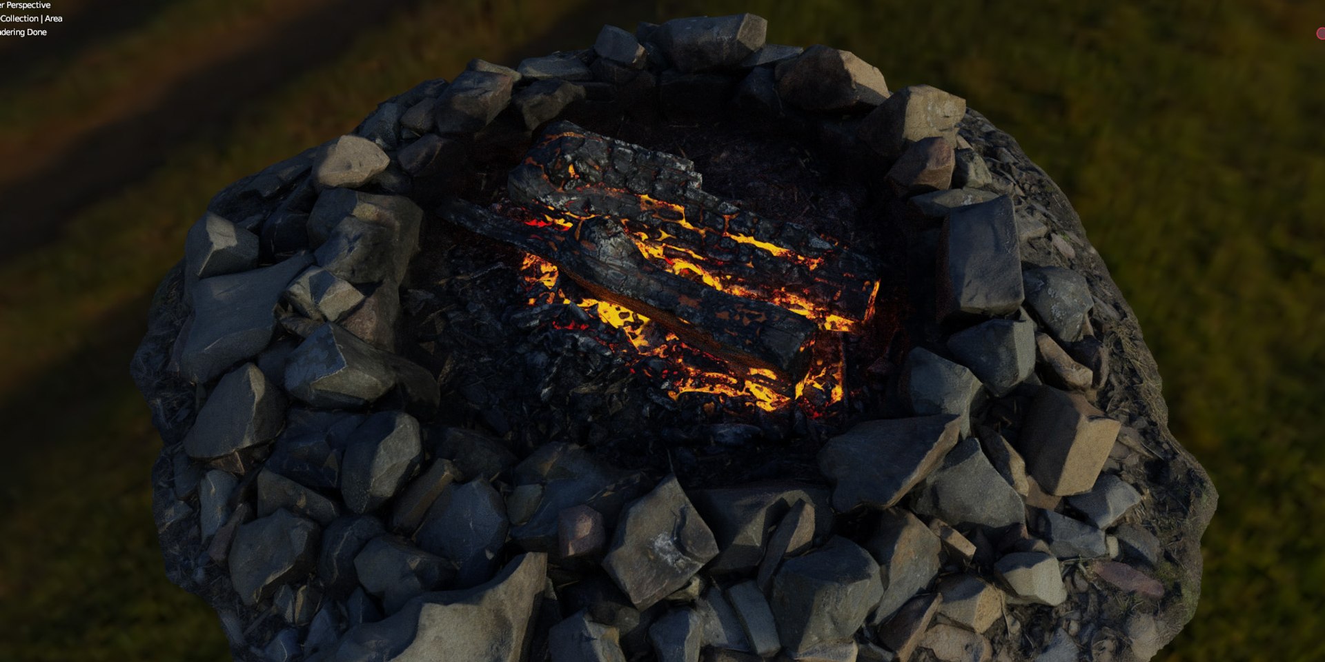 3D Campfire 01 model - TurboSquid 1910386