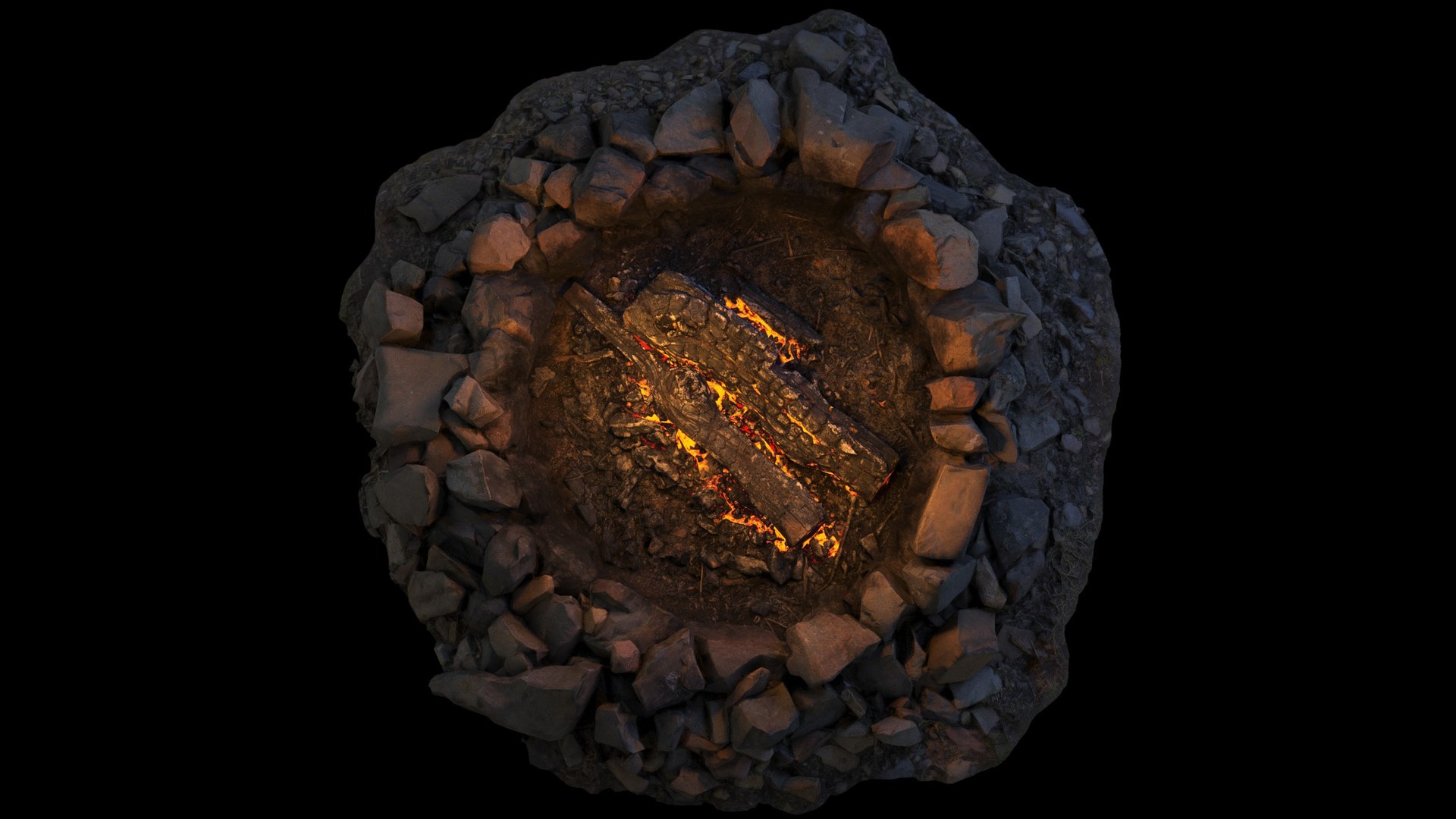 3D Campfire 01 model - TurboSquid 1910386
