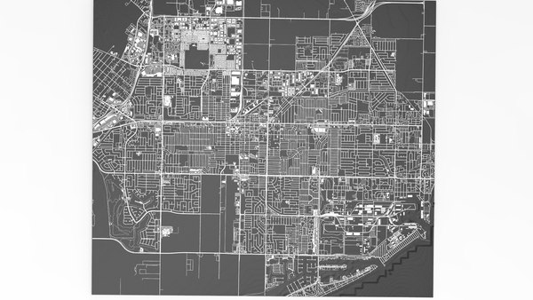 3D Cityscape Oxnard California USA - TurboSquid 2032243