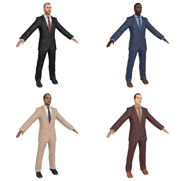 Businessman man 3D model - TurboSquid 1281054