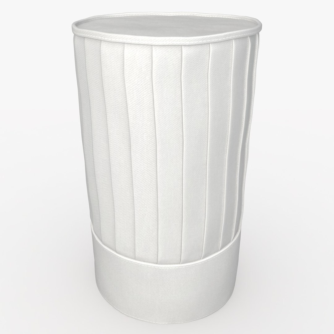 3d Realistic Chef Hat 02 Model