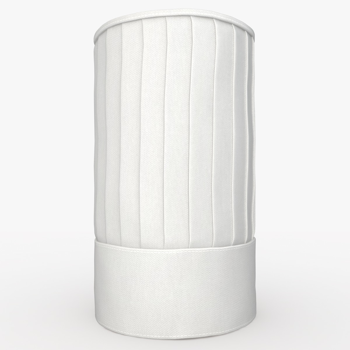 3d realistic chef hat 02 model