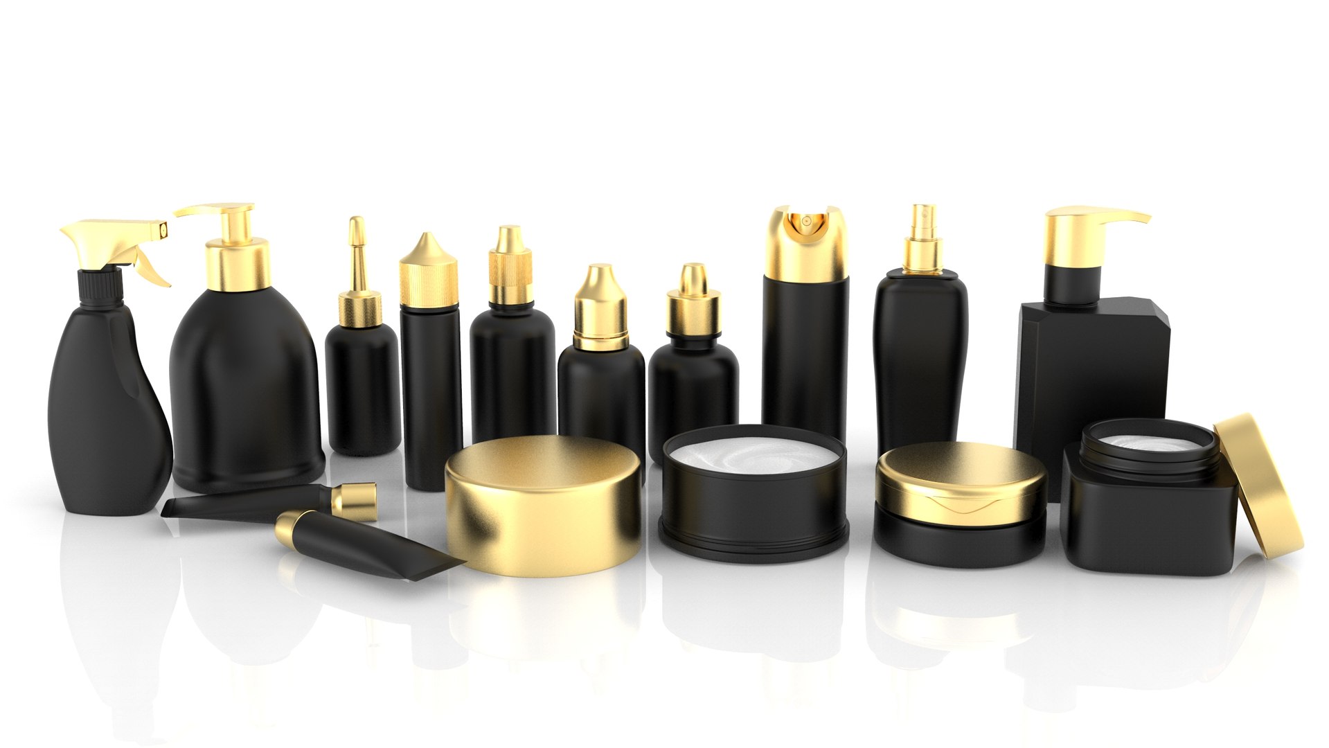 3D Cosmetic Containers 3d Models And Mockup Collection 2 Model ...