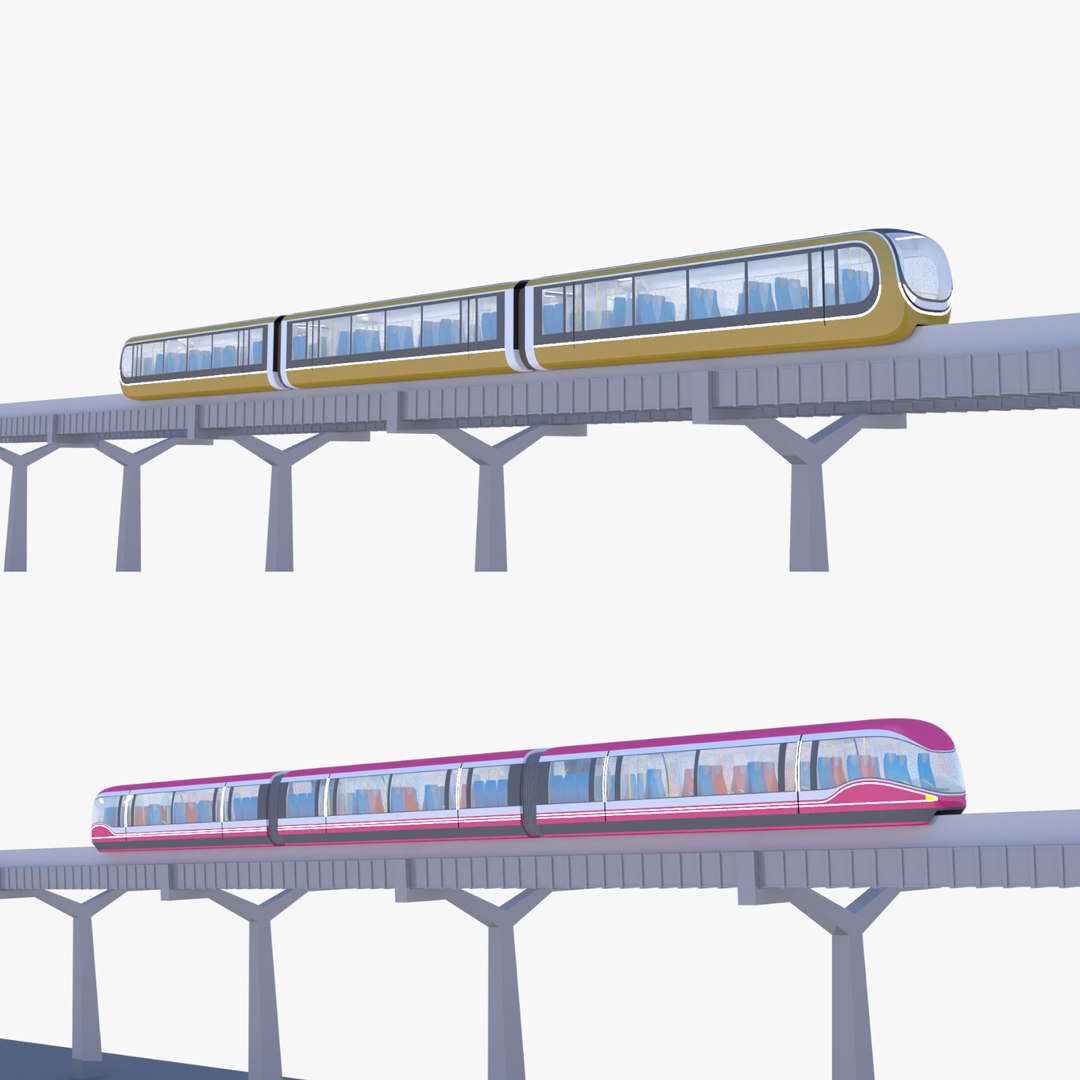 Monorail Trains Collection 2023 II 3D Model - TurboSquid 2071449