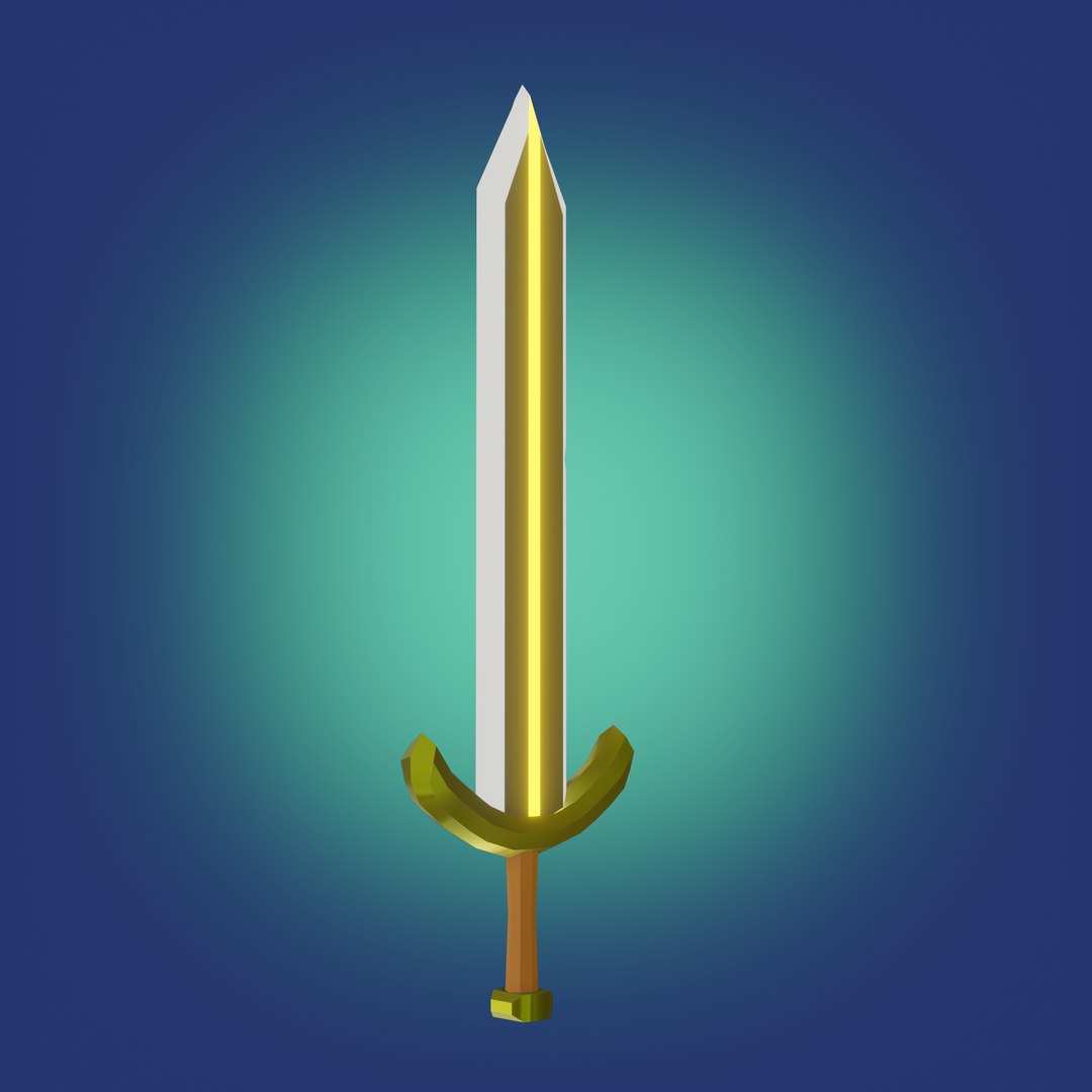 Sword Low Poly Game Ready 3D Model - TurboSquid 1750964