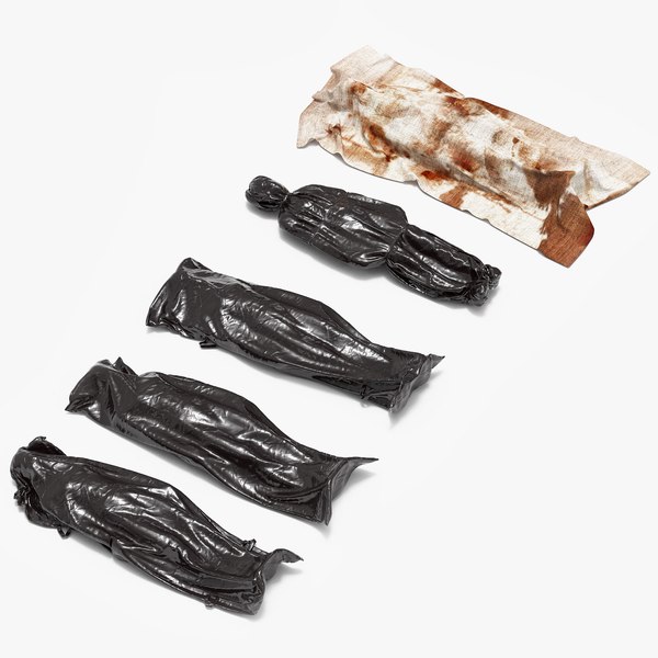3d model corpses body bags dead