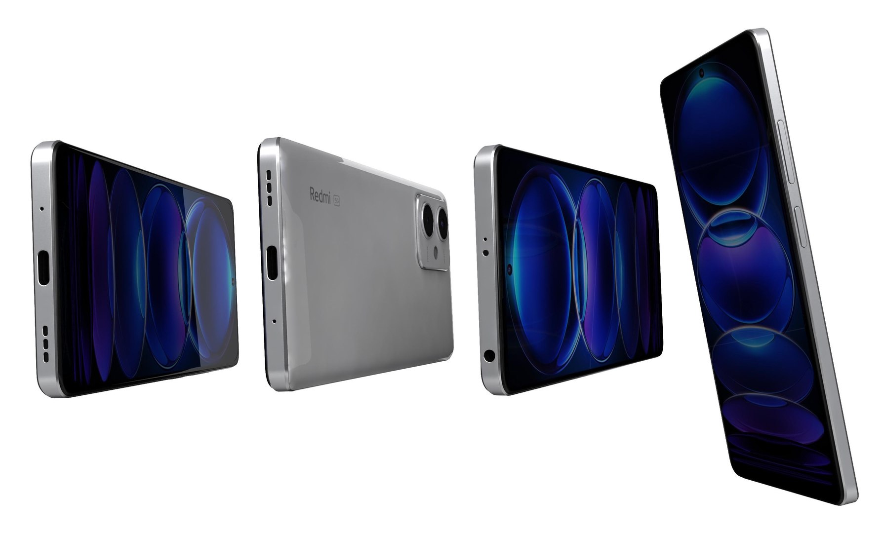 Xiaomi Redmi Note 12 White 3D Model - TurboSquid 1990416