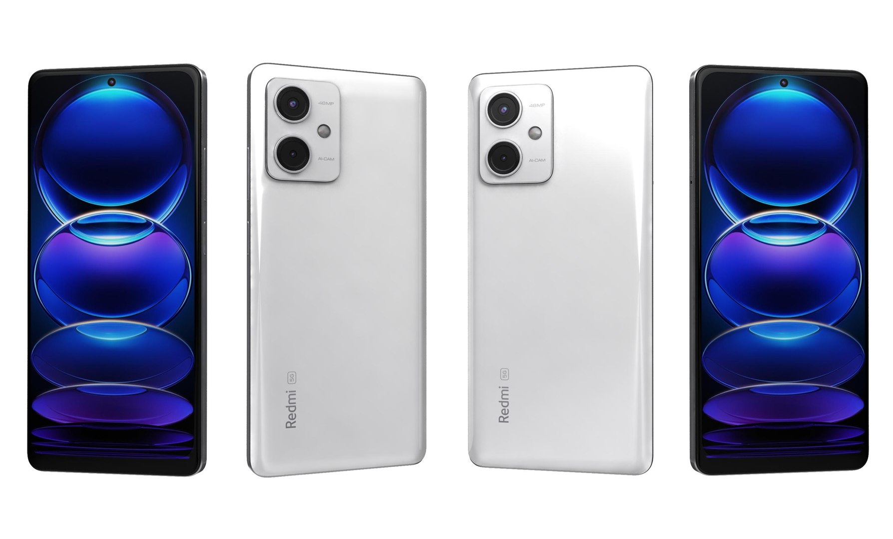 Xiaomi Redmi Note 12 White 3D model - TurboSquid 1990416