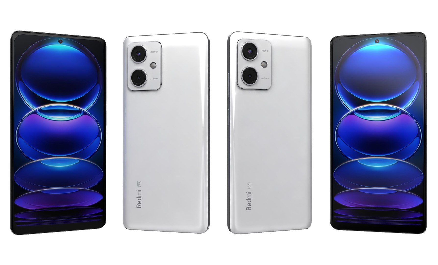 Xiaomi Redmi Note 12 White 3D model - TurboSquid 1990416