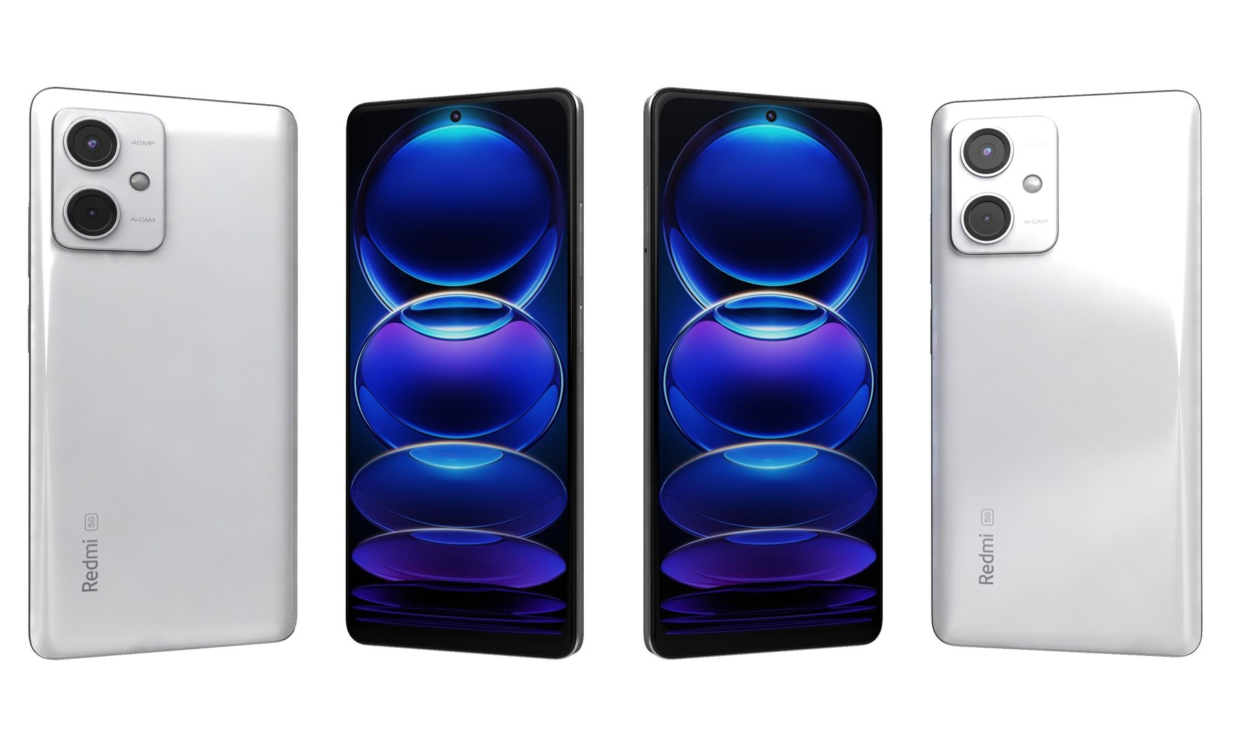 Xiaomi Redmi Note 12 White 3D model - TurboSquid 1990416