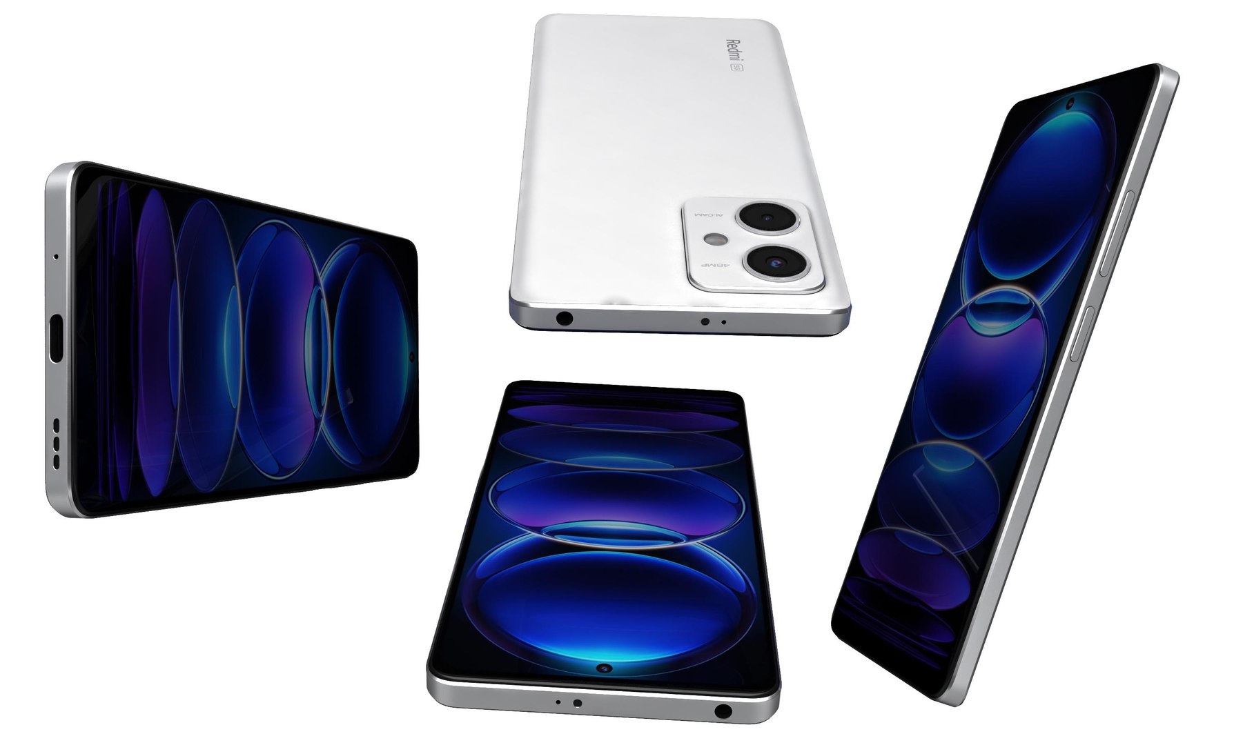 Xiaomi Redmi Note 12 White 3D Model - TurboSquid 1990416