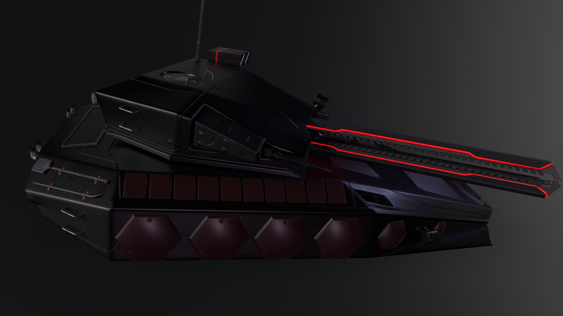 3D Gameready Sci-Fi Heavy Tank With Railgun - TurboSquid 1779994