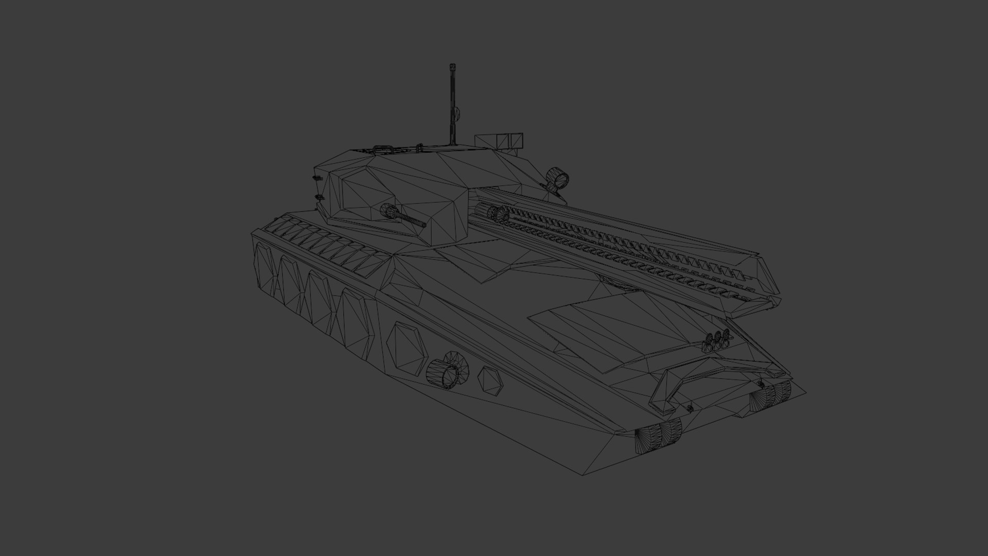 3D Gameready Sci-Fi Heavy Tank With Railgun - TurboSquid 1779994