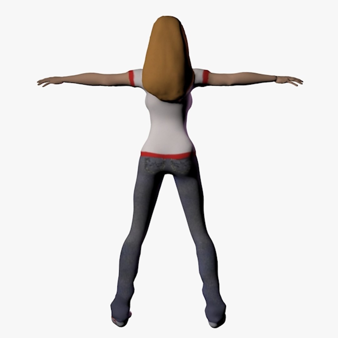 3d model of female character