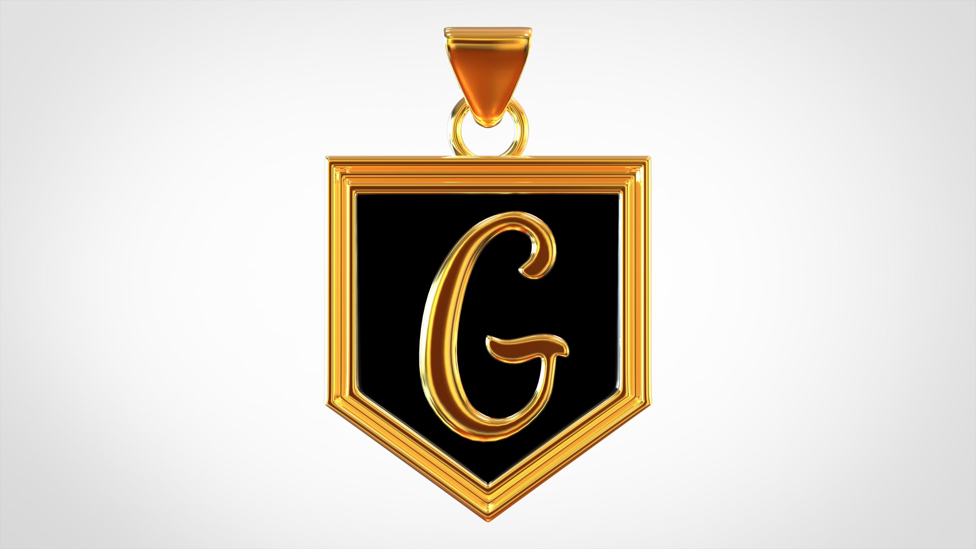 Letter G Pendant model - TurboSquid 1781888