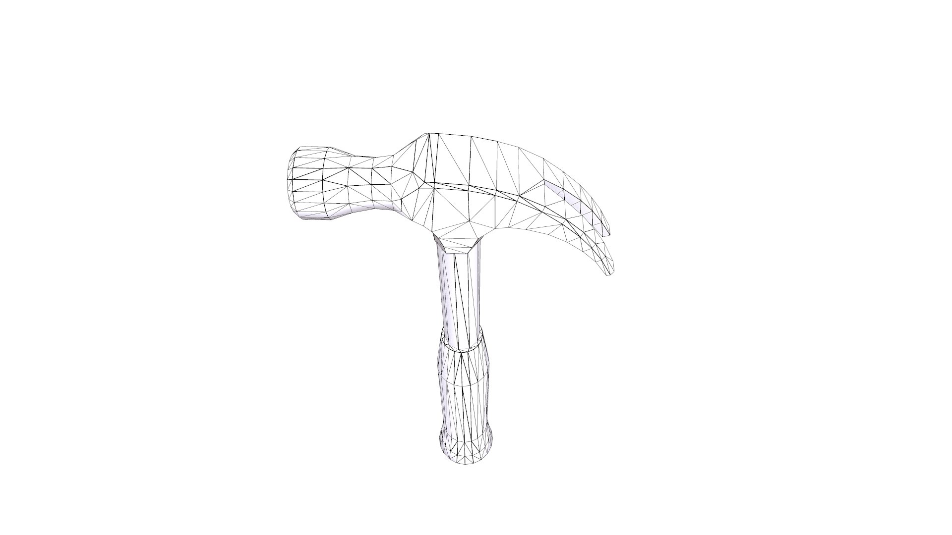 3D Claw Hammer Low-poly PBR Model - TurboSquid 2214008