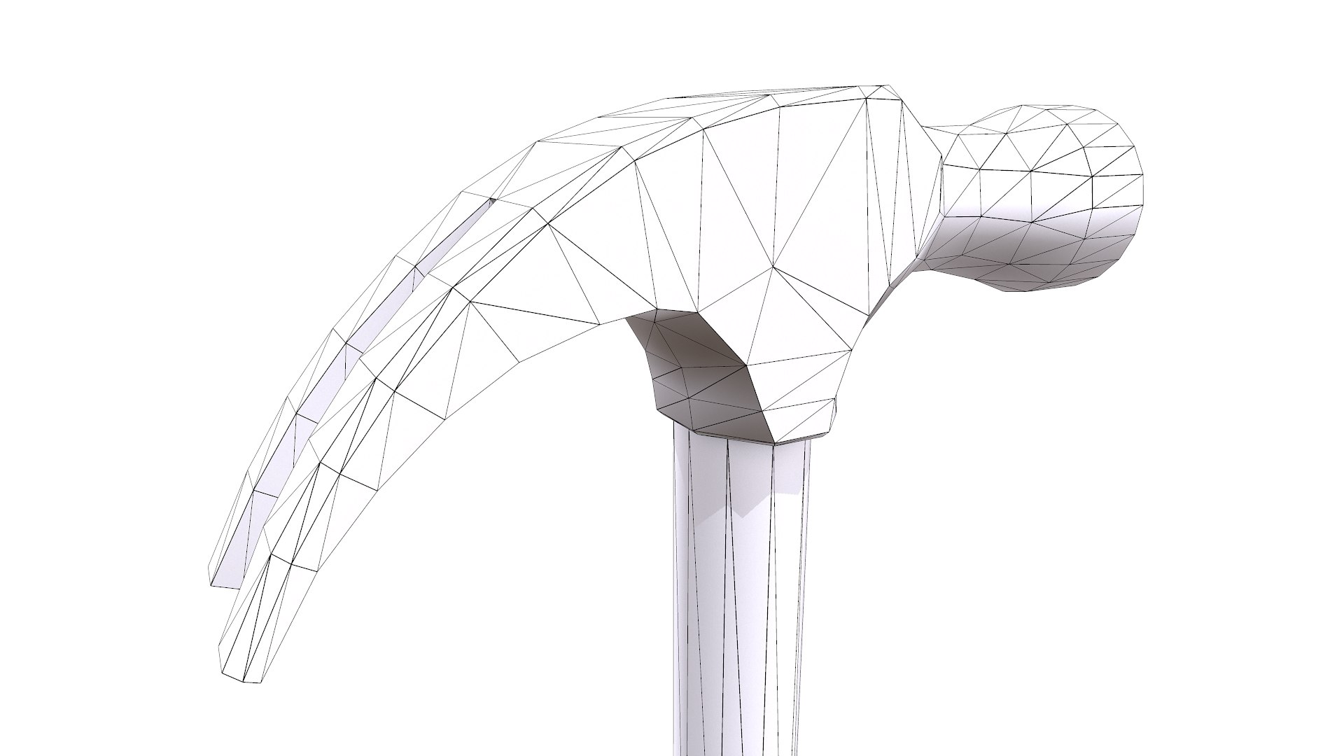 3D Claw Hammer Low-poly PBR Model - TurboSquid 2214008