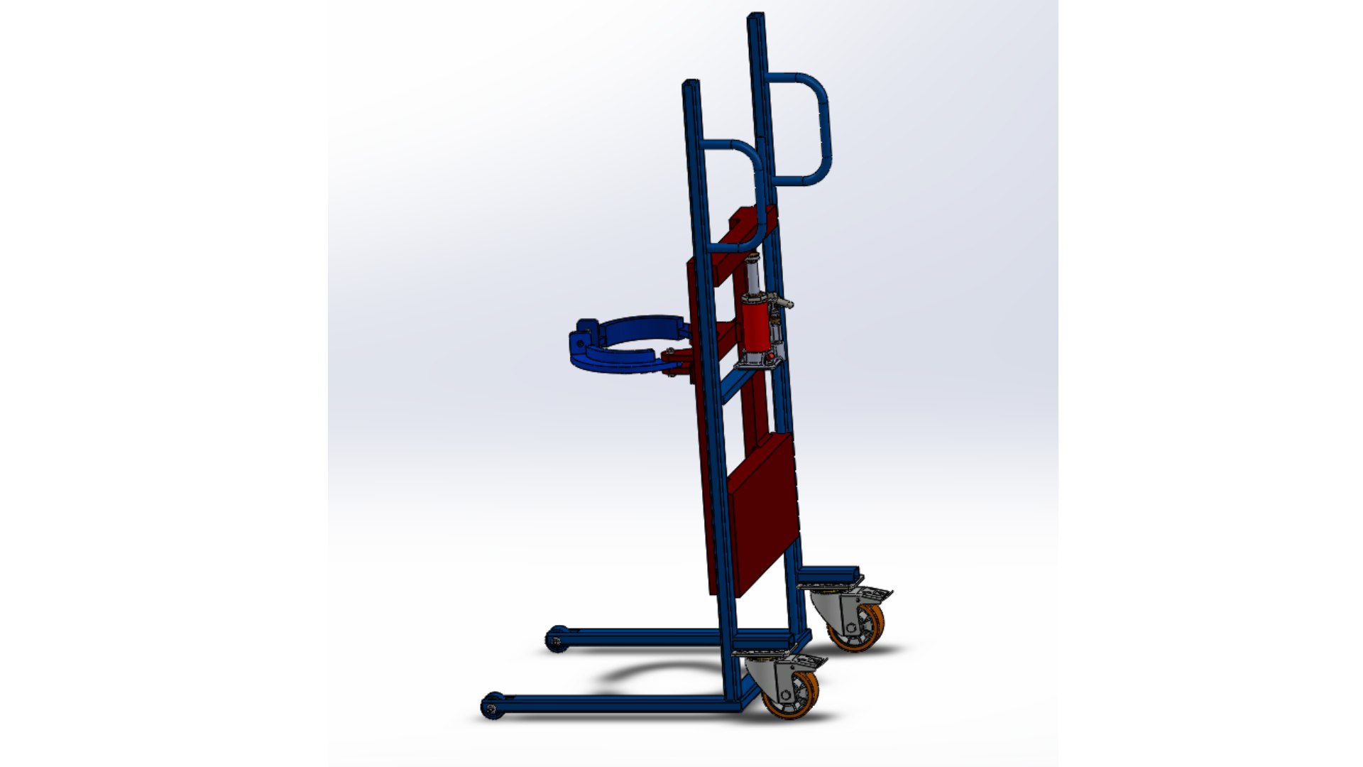 Mobile Hydraulic Gas Cylinder Lifter 3D Model - TurboSquid 2407196