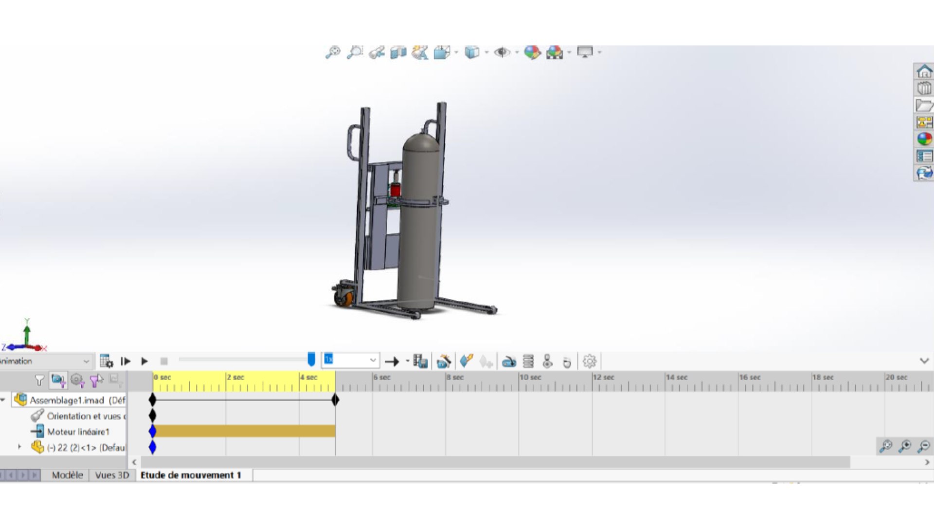 Mobile Hydraulic Gas Cylinder Lifter 3D Model - TurboSquid 2407196