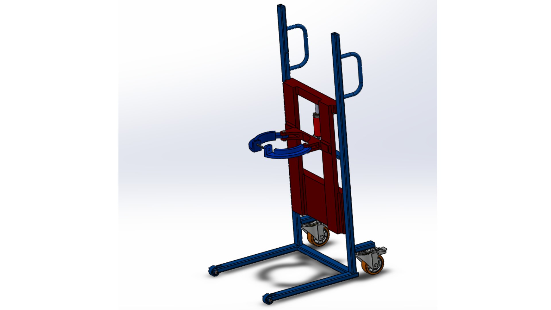 Mobile Hydraulic Gas Cylinder Lifter 3D Model - TurboSquid 2407196