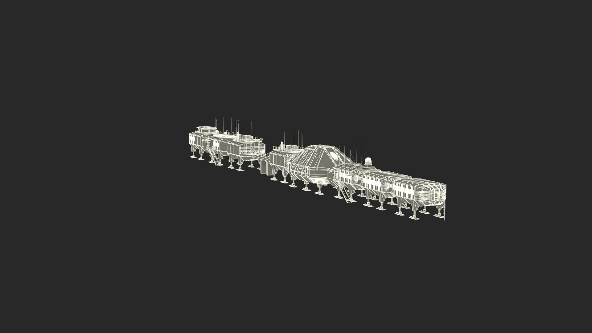 Antarctic Station Halley VI In Snow 3D Model - TurboSquid 2197538