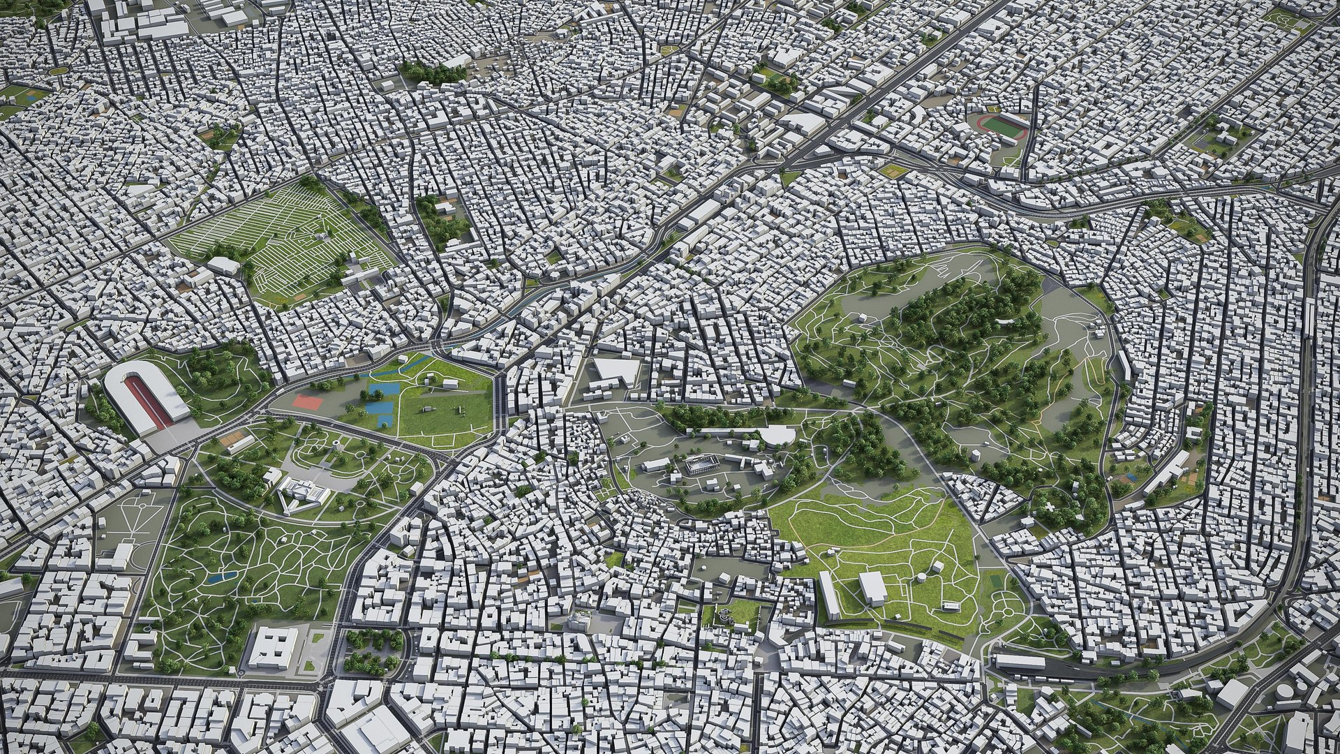 Athens Surrounding - 3D Model - TurboSquid 1468509